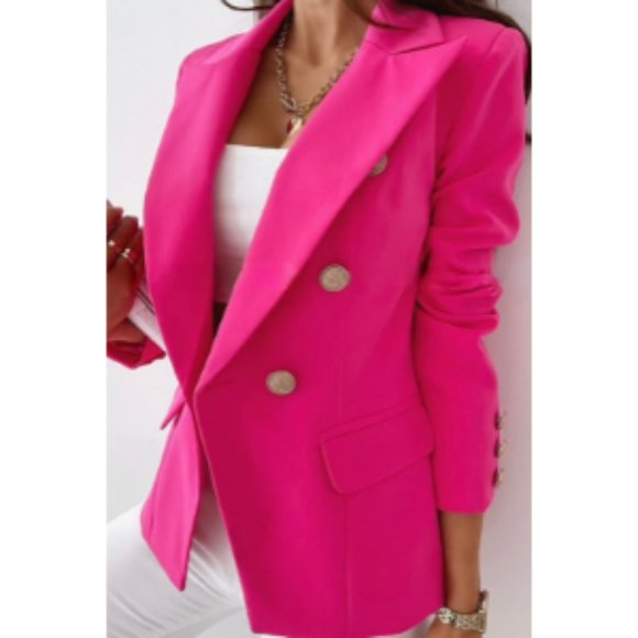 Cezele | Jackets & Coats | Barbie Balmain Blazer Hot Pink | Poshmark